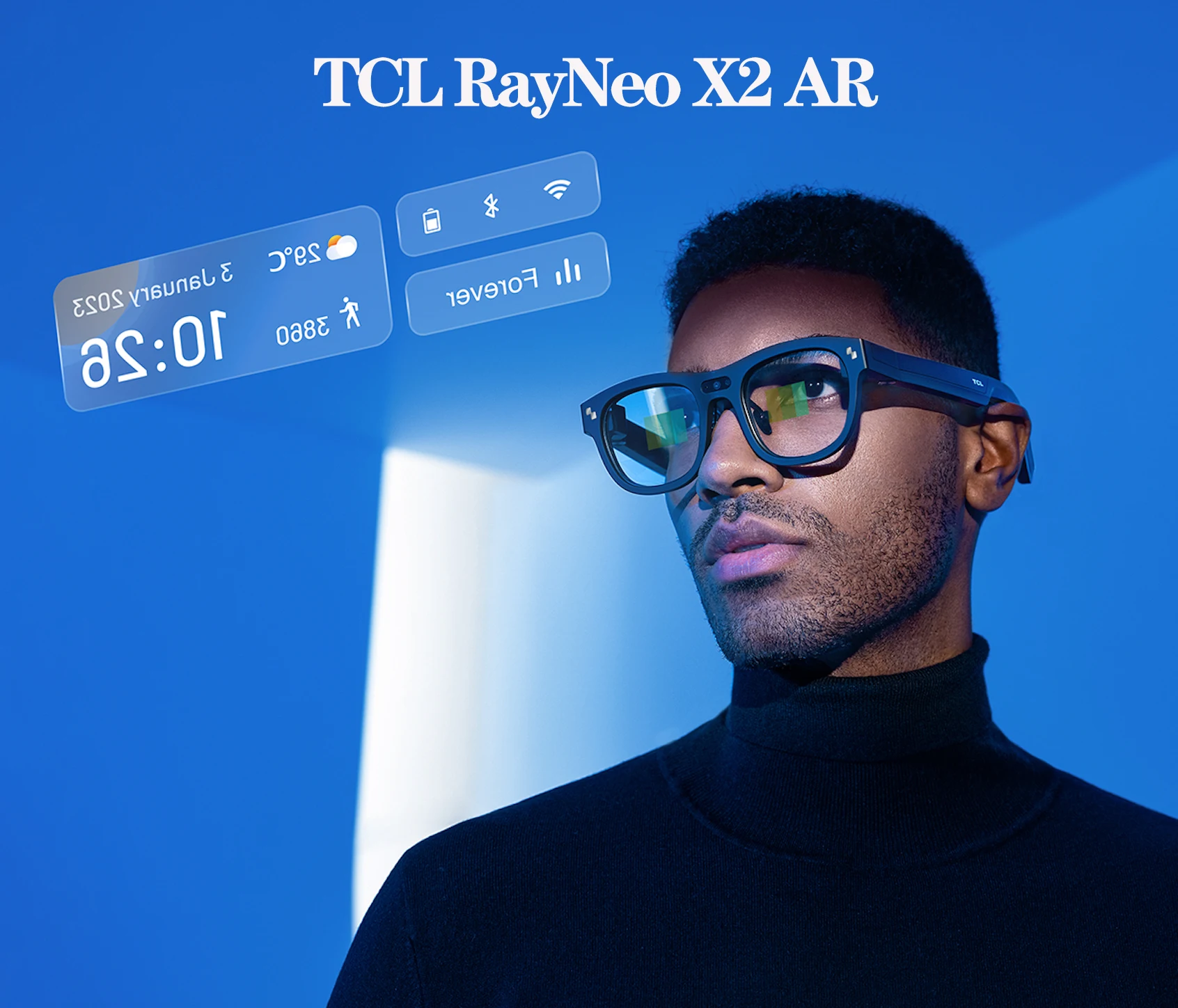 TCL RayNeo X2 AR Glasses Binocular Full-color Displays 1000 nits XRGlasses for Call Message Push ...