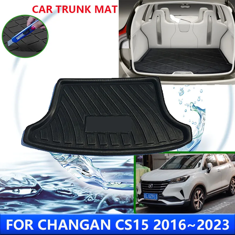 For Changan CS15 Plus CS35 Mini 2016~2023 2018 2019 2020 Car Rear Trunk Protector Pads ...