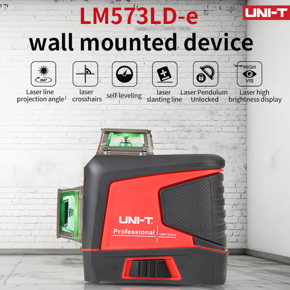 UNI-T-LM573LD-e-Laser-Level-Green-3D-12-Line-Marker-Auto-Self-Leveling ...