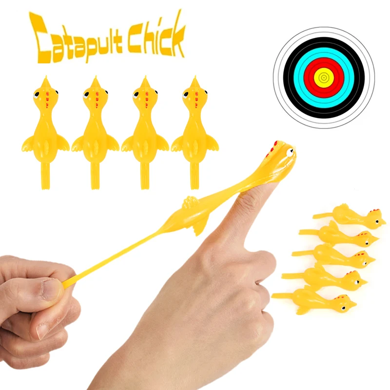 10/20Pcs Finger Catapult Chicken Game Toys Kids Birthday Party Favors ...