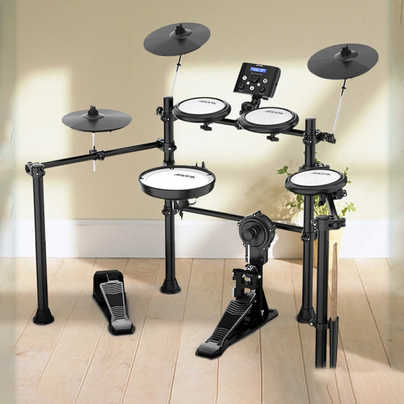 Midi-Battery-Drum-Set-Professional-For-Adults-Pad-Digital-Electronic ...