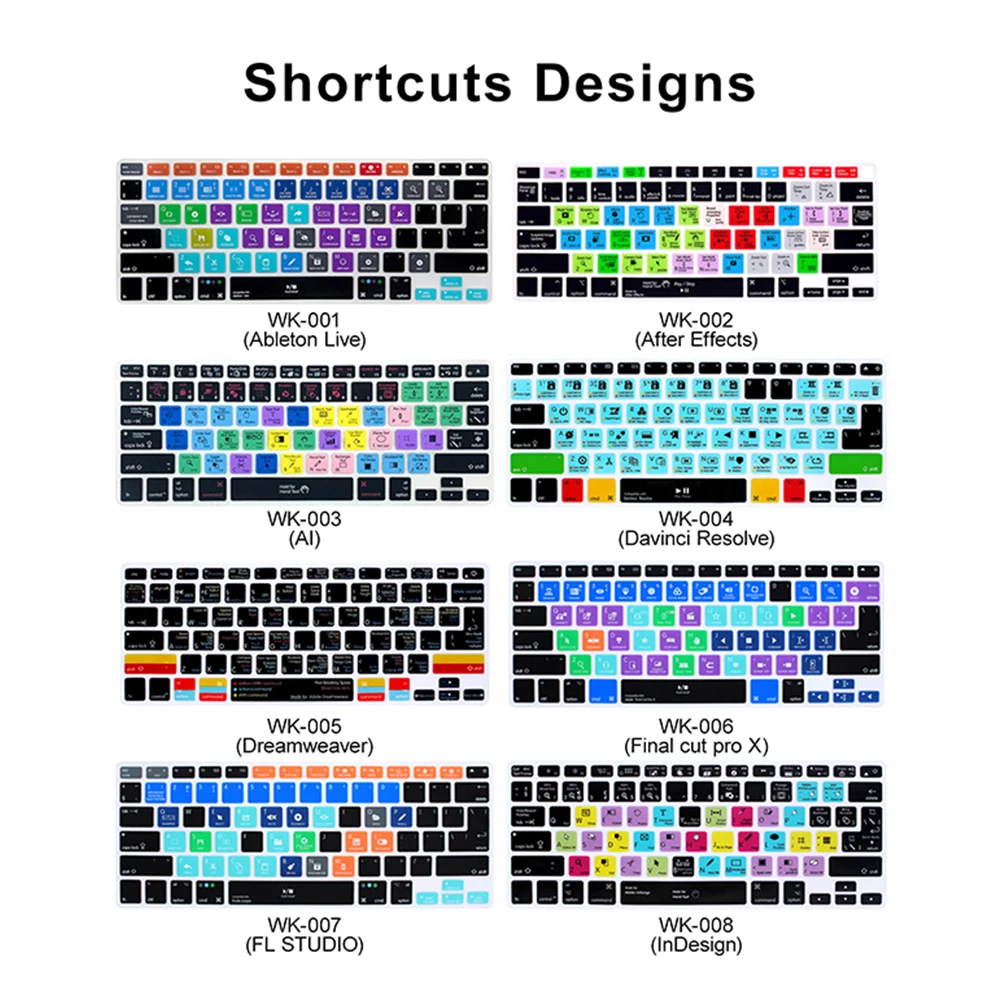 Custom-Silicone-Keyboard-Cover-US-EU-Layout-For-MacBook ...