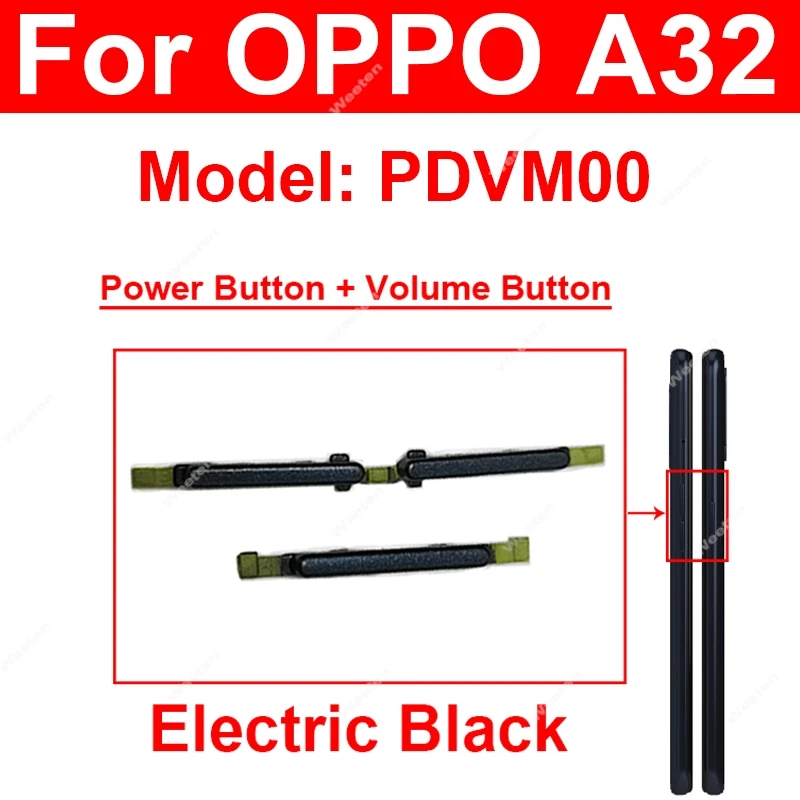 Power Volume Button For OPPO A32 A33 A35 A37 A38 2016 2020 4G Volume ...