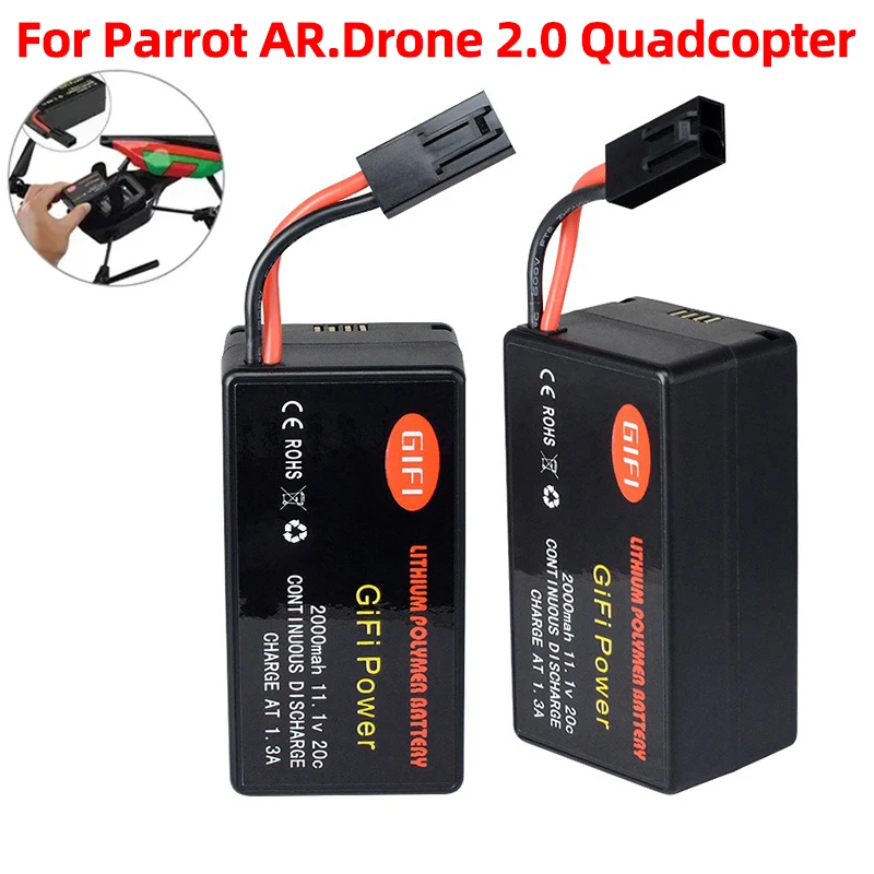 11-1V-Parrot-Drone-Battery-For-Parrot-AR-Drone-2-0-Battery-2000mAh ...