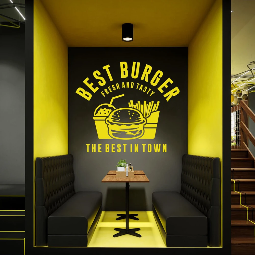 Burger-Wall-Decal-Fast-Food-Burger-Wall-Sticker-Food-Lover-Wall-Decor ...