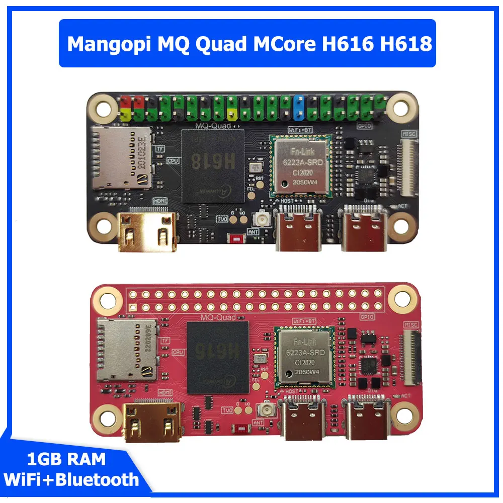 Mangopi mq quad mcore h616 h618 modul 4 xa53 bis 1,5 ghz 1gb dram