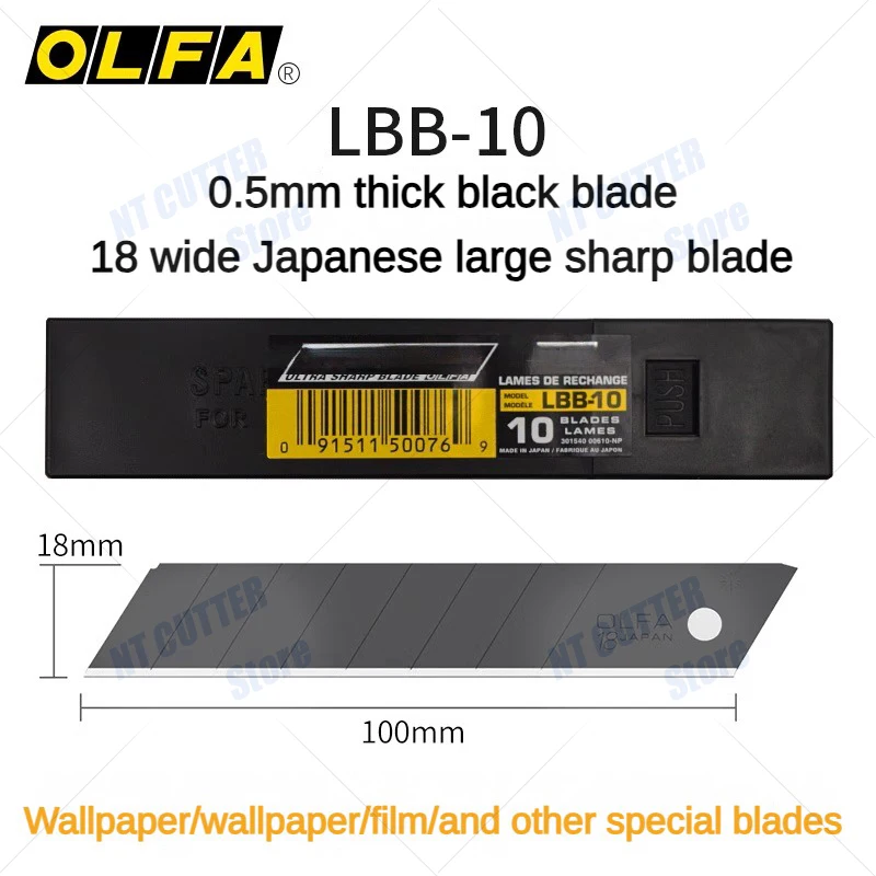 Set-da-10-pezzi-OLFA-LBB-10-Lama-multiuso-grande-da-18-mm-lama-di ...