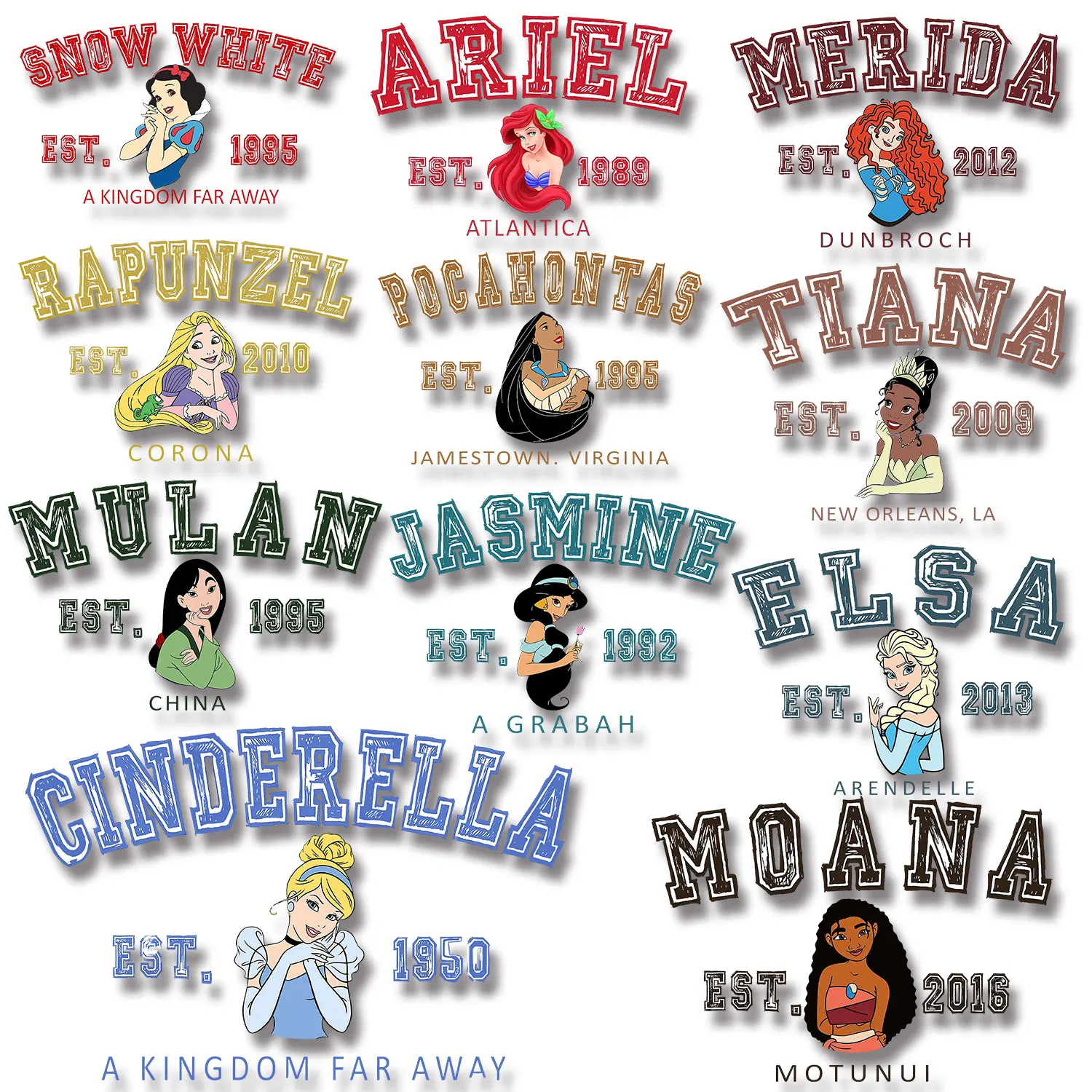 Disney Princess Alphabet