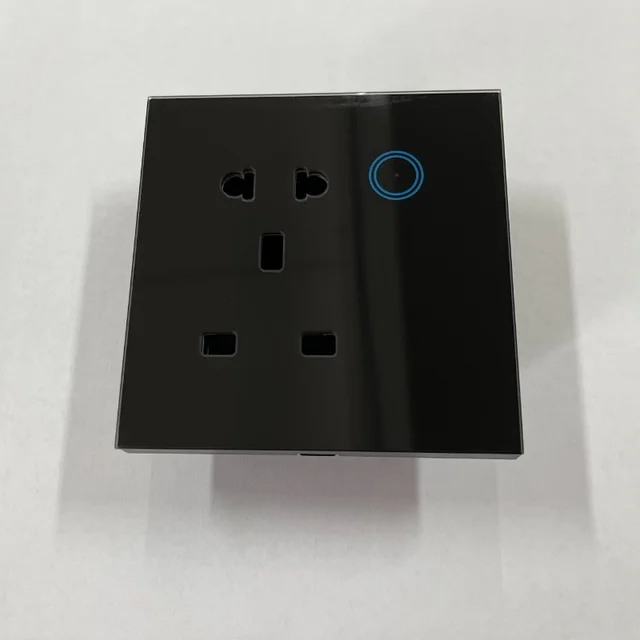 WIFI Smart Tuya USB Type C Wall Socket UK Plug Outlet 13A Power Touch ...