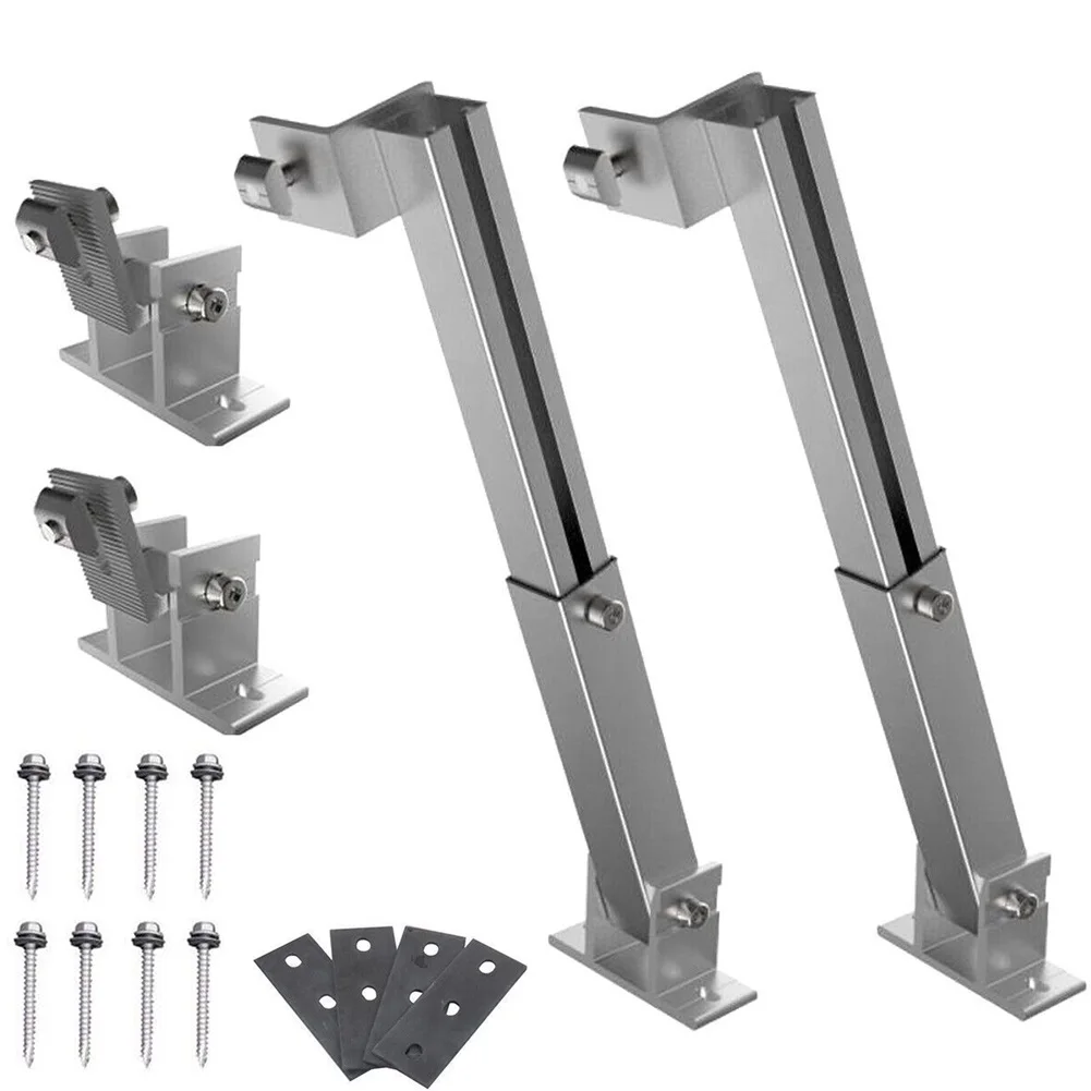 1-Pair-Solar-Panel-Roof-Bracket-Mounting-Stand-30-60-Adjustable-Pv ...