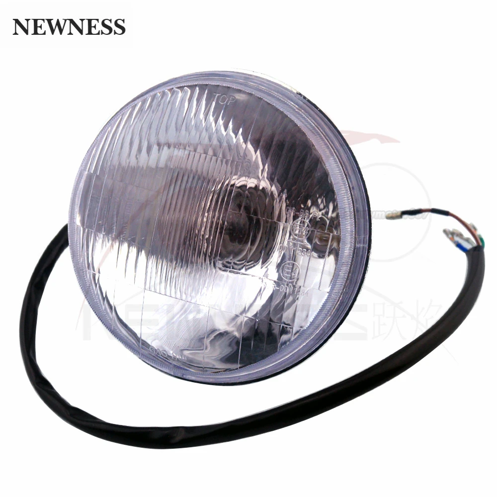 Motorcycle 5.75" 5.75 Inch 35W/35W Headlight Halogen Fog Retro Round ...