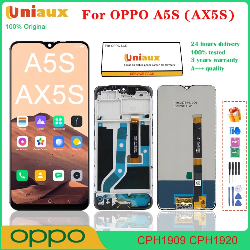 6.2" Original For Oppo A5s AX5s LCD Display with Frame Touch Screen ...