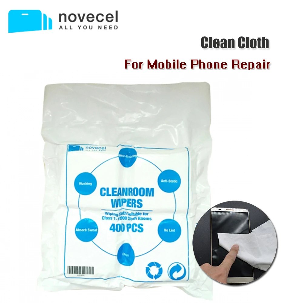 Novecel 400pcs/lot Lcd Screen Cleaning Cloth Dust-free Film Wiping ...