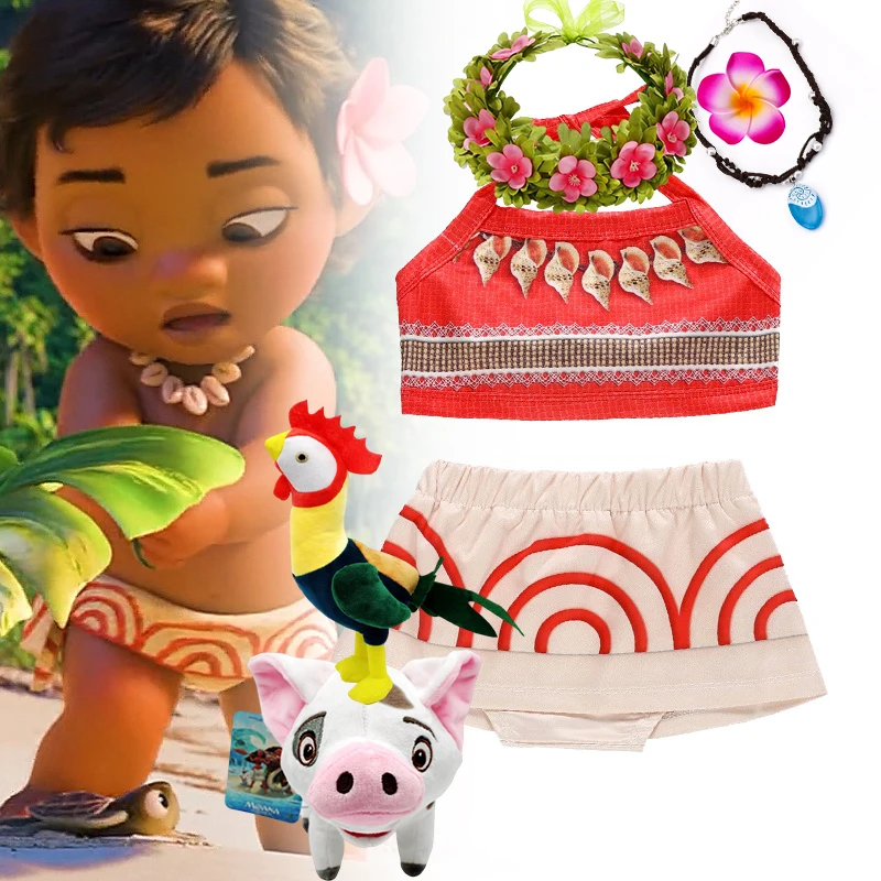 DISNEY-Moana-Dress-Costumes-Cosplay-Girl-Dresses-Anime-Movie-Moana ...