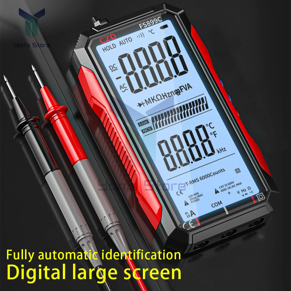 High-Precision-Digital-Multimeter-Smart-Tester-DC-NCV-Auto-Range ...