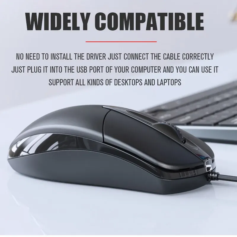 USB Wired Optical Computer Mouse – Desk Ready Shop