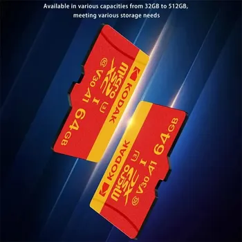 KODAK-Cartão de Memória Flash de Alta Velocidade, TF Flash Cards para o ...