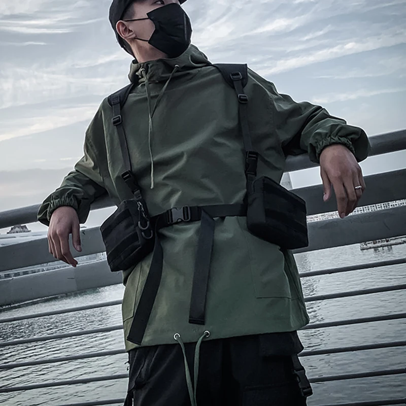 Streetwear Punk Chest Rig Bag For Unisex Hip-Hop Tactical Chest Bags ...
