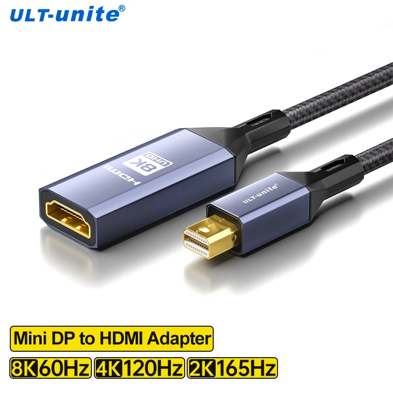 Mini-DP-to-HDMI-Adapter-8K-Mini-Displayport-To-HDMI-Converter144Hz-Mini ...
