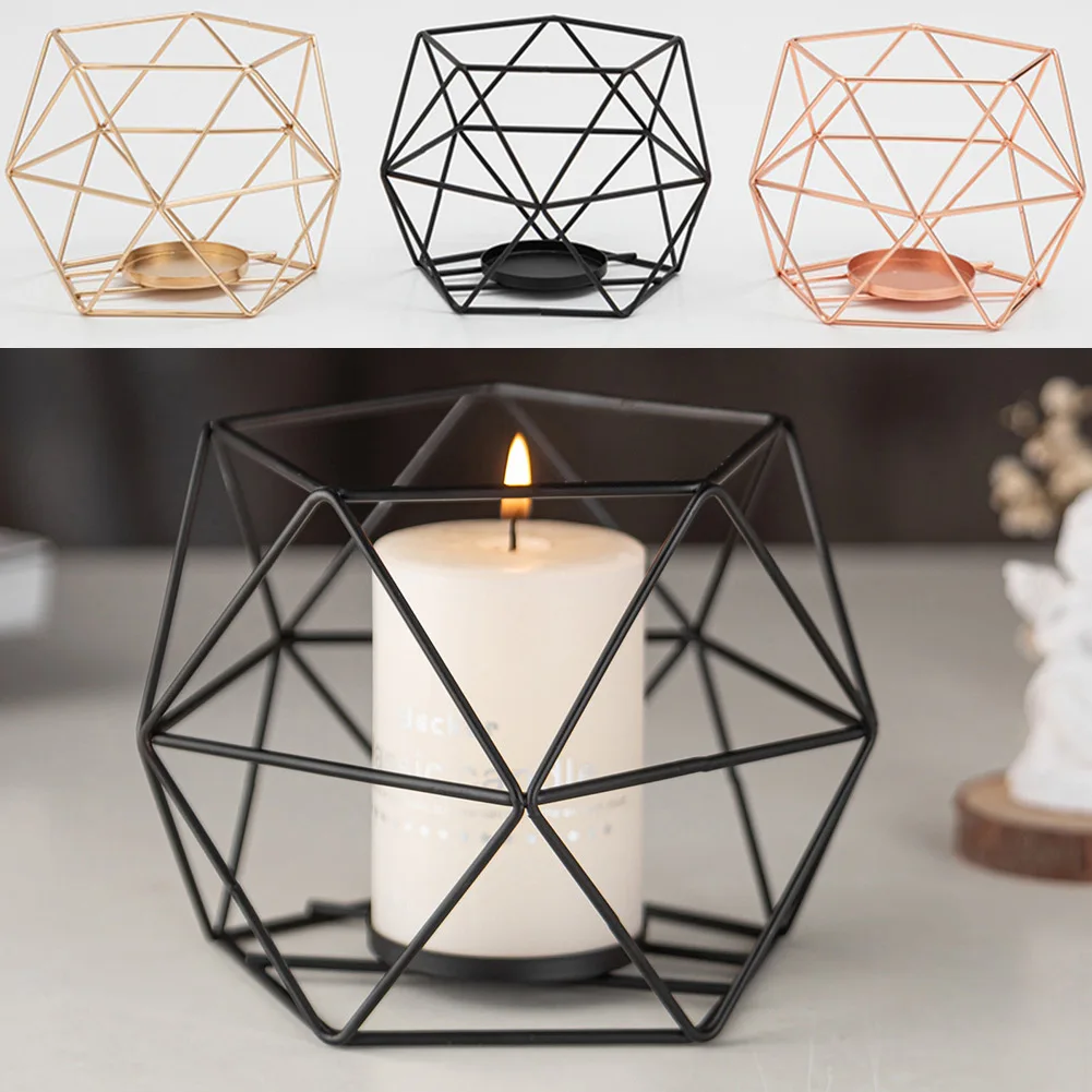 Nordic-Candle-Holder-Candlestick-Iron-Art-Wedding-Party-Aromatherapy ...