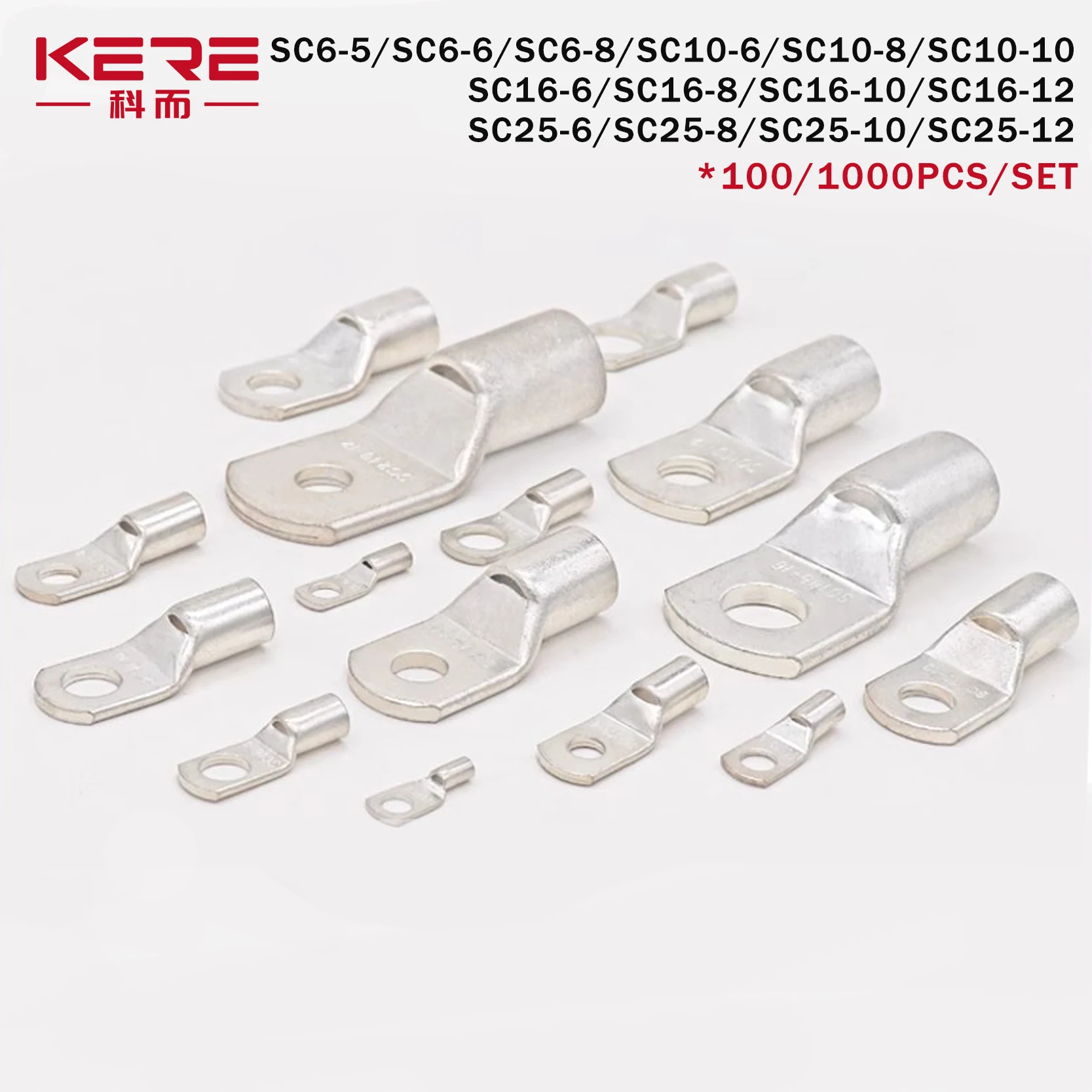 100pcs-SC-Type-Wire-Nose-Terminal-SC6-SC8-SC10-SC16-SC25-Bare-Copper ...