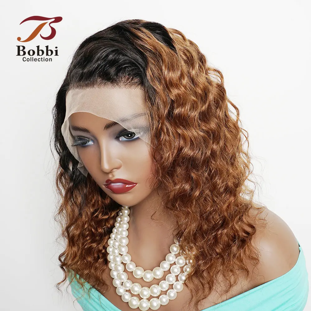 Perruque-Lace-Front-Wig-sans-colle-naturelle-cheveux-humains-ombr-brun ...