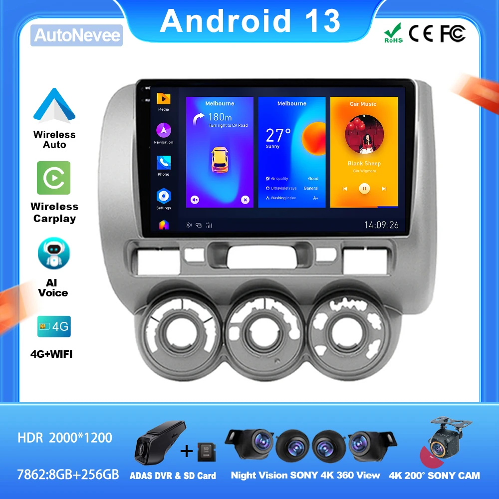 Multimedia-Automotive-GPS-Head-Unit-Apple-Carplay-r-dio-do-carro-Auto ...