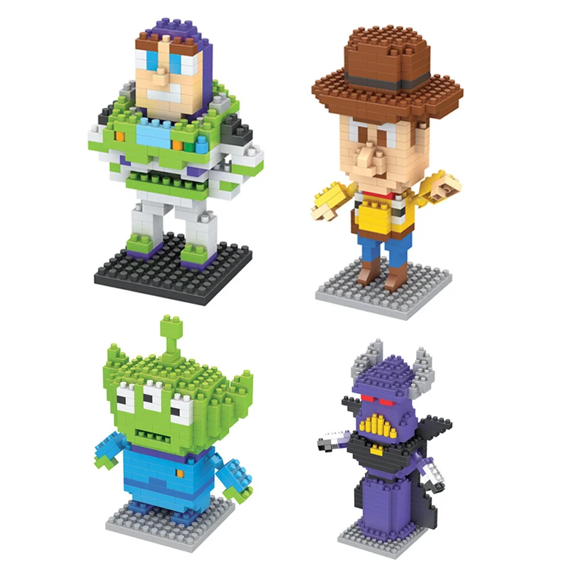 Disney-Toy-story-Building-Blocks-Buzz-Lightyear-Woody-Alien-Figures ...