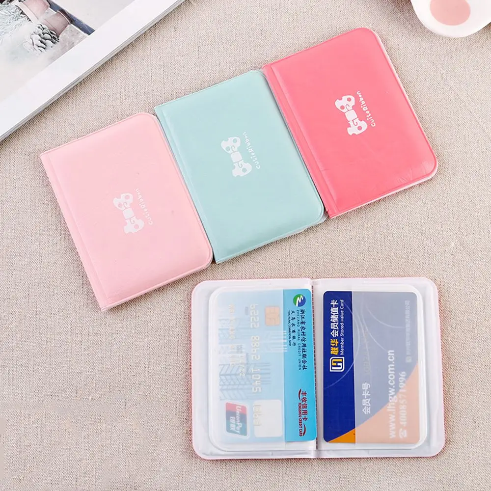PVC-Ladies-Card-Holder-12-Card-Bit-Card-Cover-with-Bow-knot-Portable ...