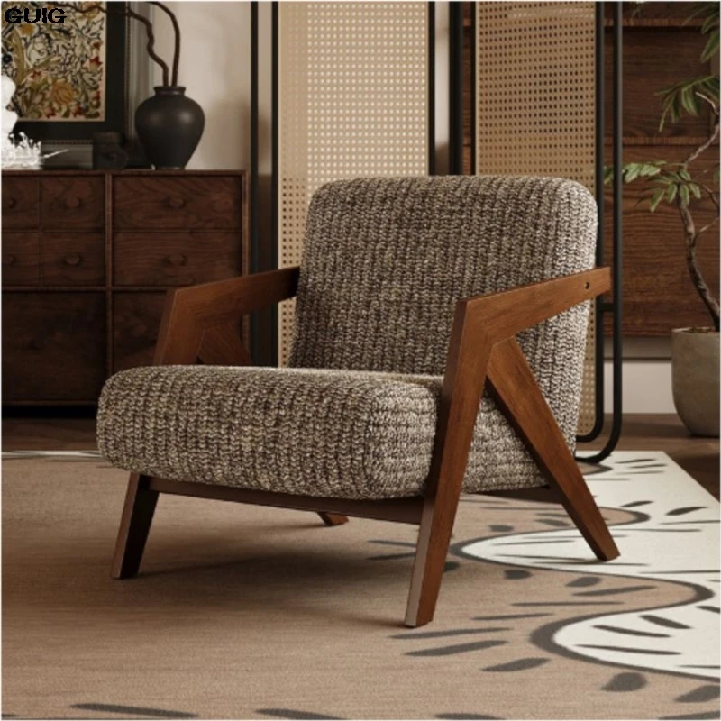 GUIG-French-Vintage-Printed-Fabric-Designer-Richard-Single-Sofa-Chair ...