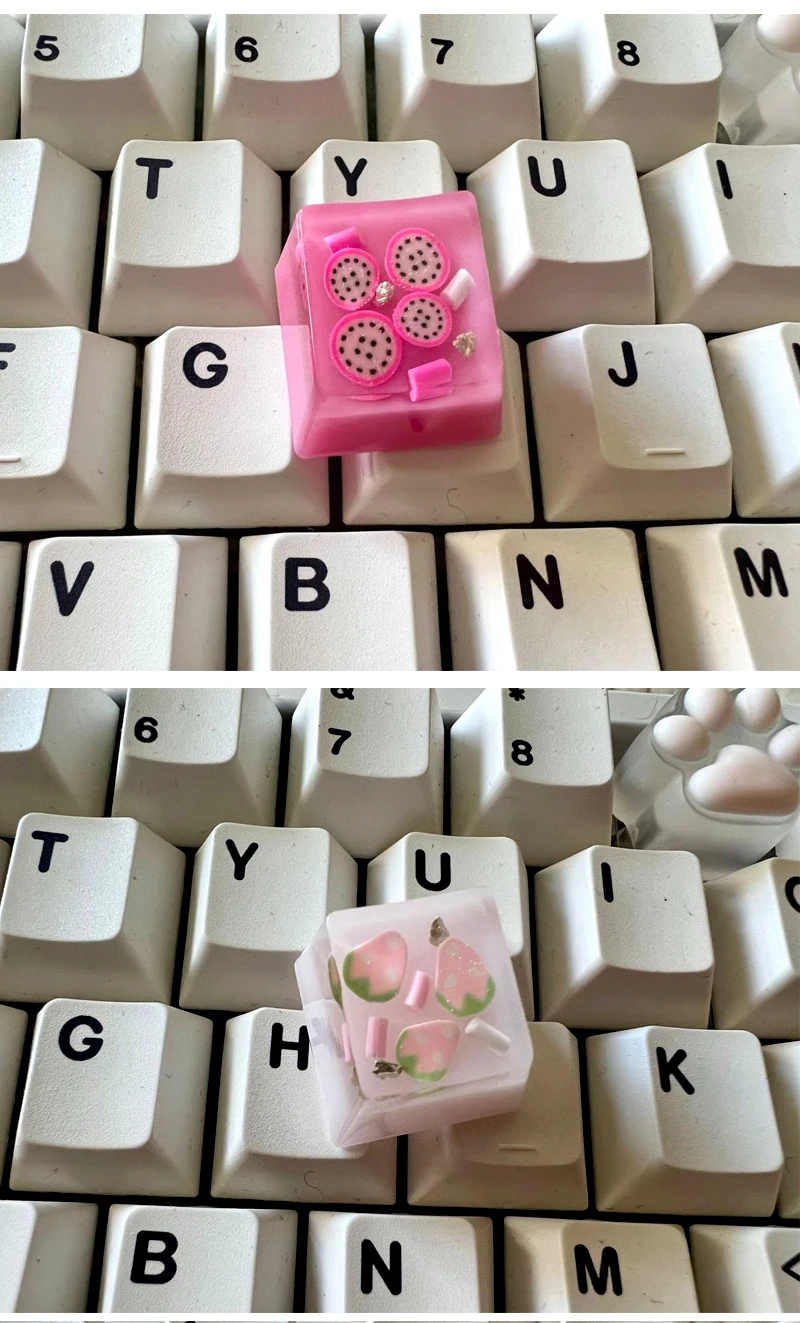 R4/r3/r2/r1 Fresh Fruit Keycaps Original Personality Resin Keycaps ...