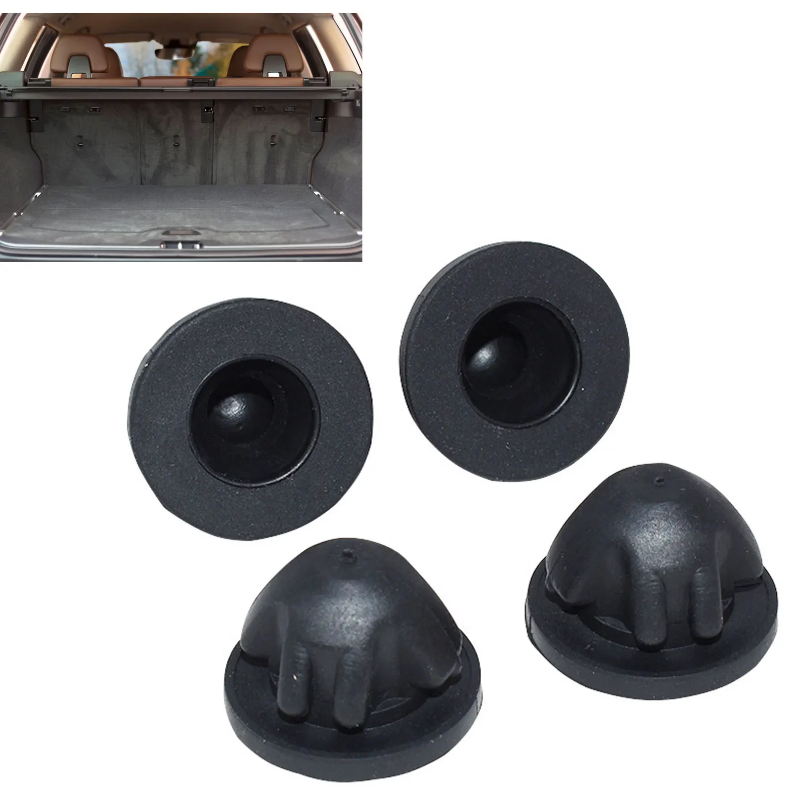 4x Rubber Engine Cover Mount Bushing Shock Limiter 11127614138 For BMW ...