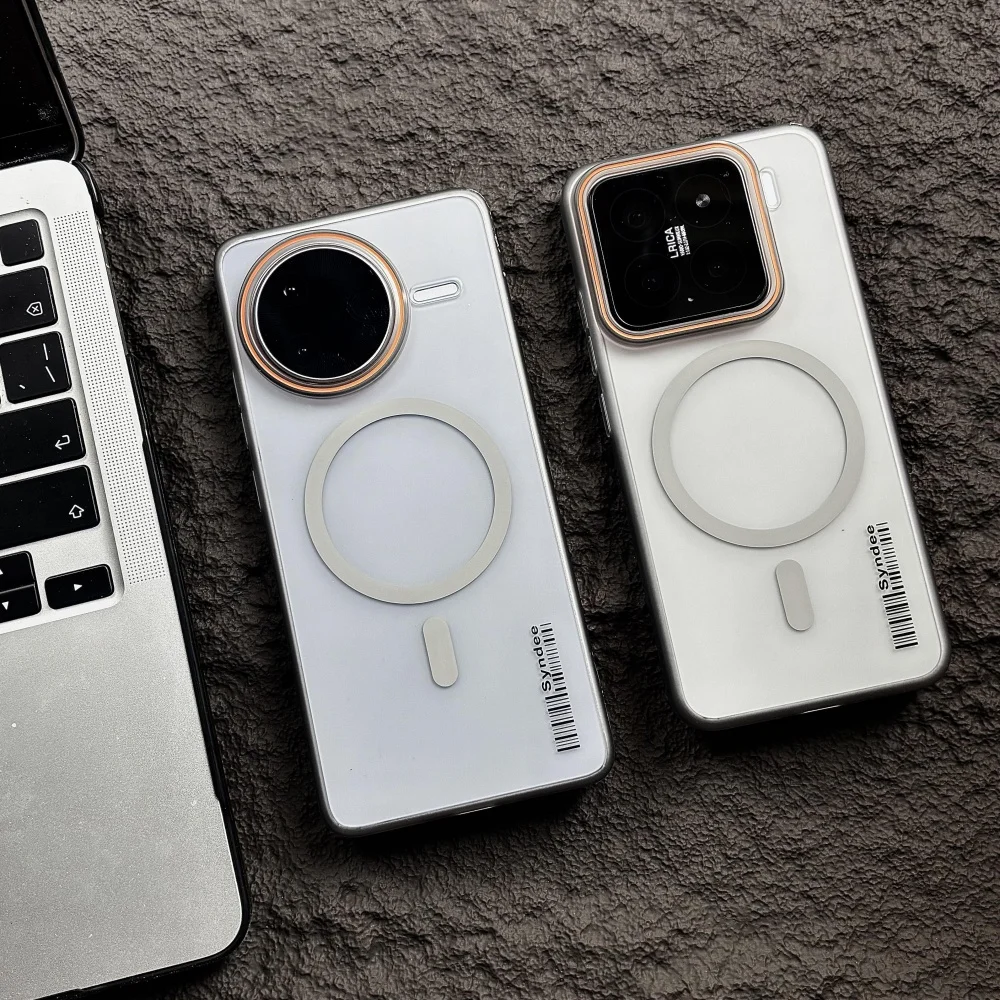 Ultra-Thin Matte Magnetic Wireless Charging Case - Clear Plastic Cover ...