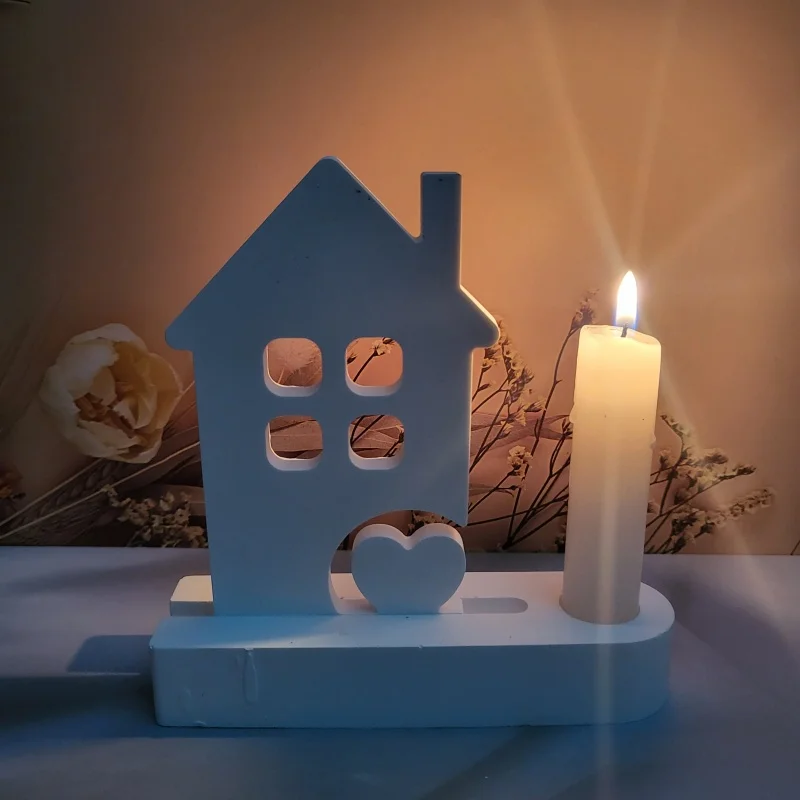 DIY-four-window-love-house-with-chimney-plug-in-decorative-candle ...