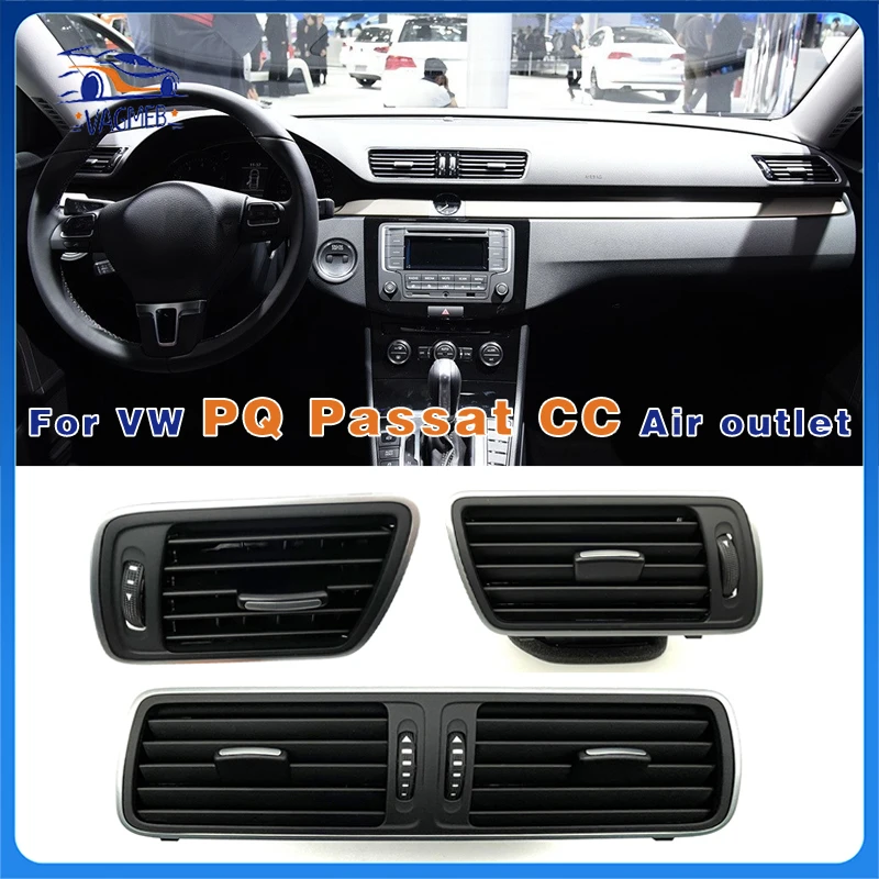 Original Black Chrome Piano Paint Ventilações do Painel Bico De Ar Do ...