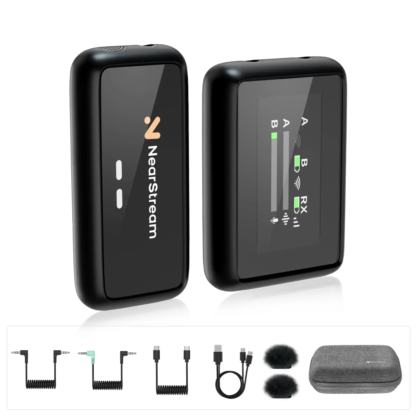 Nearstream-AWM20D-Wireless-Ru-do-Cancelado-Lavaliere-Microfone-Mini ...