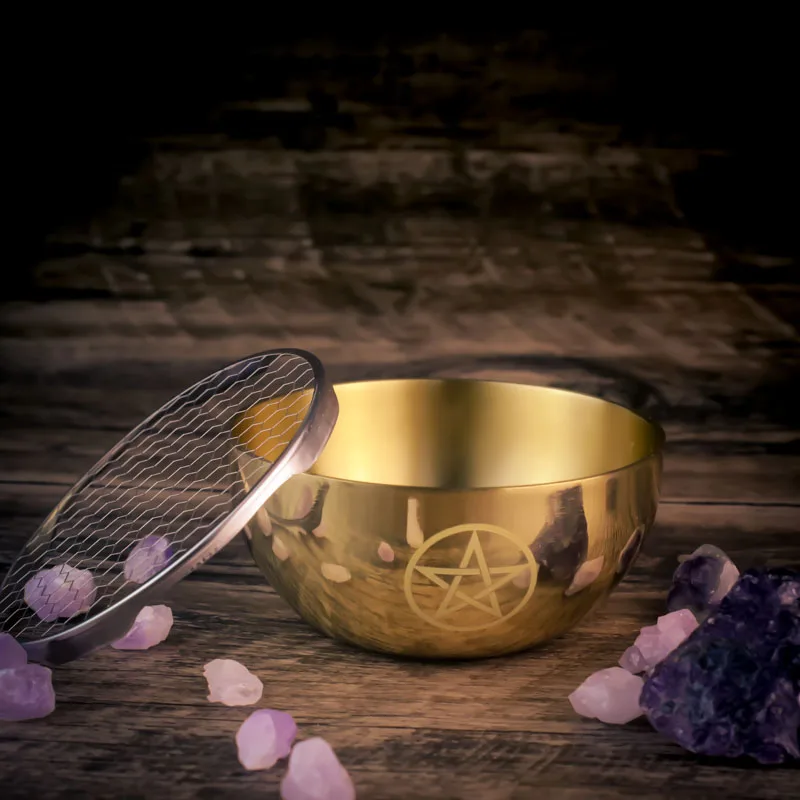 Altar-Bowl-Witch-Pentagram-Offering-Bowl-Golden-Stee-Ritual-Bowls-for-Pagan-Witchcraft ...