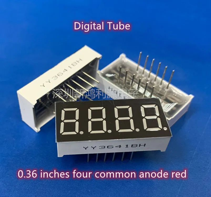 Цифровая трубка 0,36 дюйма четыре общего анода красный 3641BH 3461BS ...