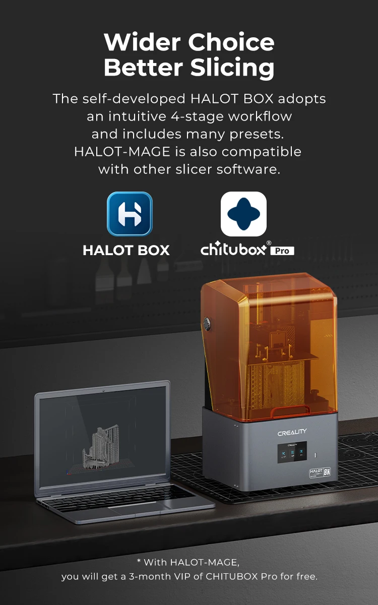 CREALITY HALOT-MAGE PRO /HALOT-MAGE Resin 3D Printer Speed 8K 10.3” LCD ...
