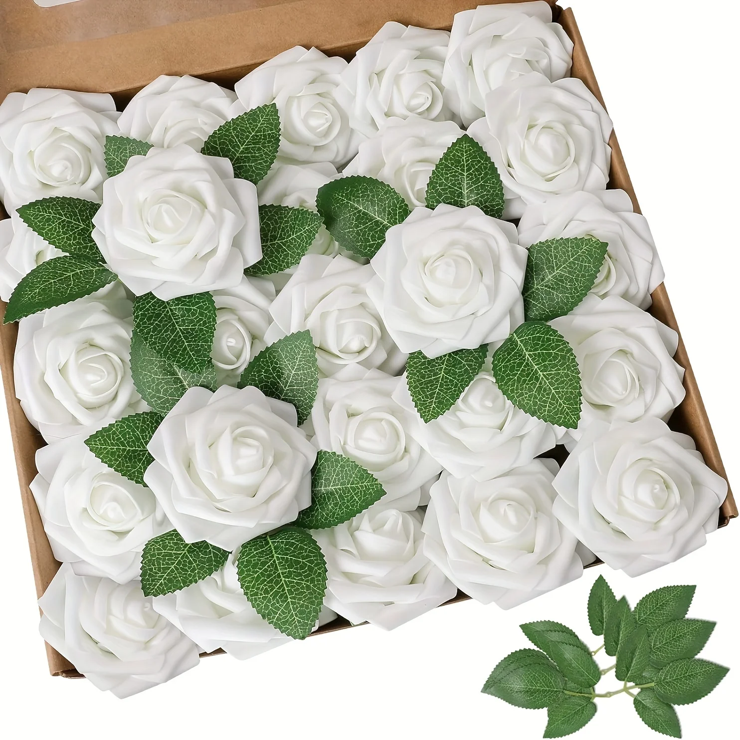 25/30 Stück Premium Rosen aus Schaumstoff – Künstliche Blumen in Top-Qualität für Hochzeiten und ...