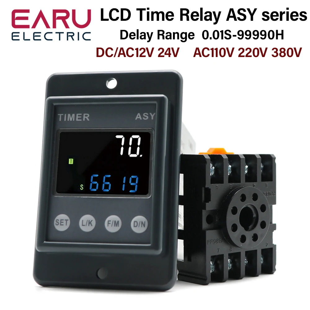New-ASY-Series-Time-Relay-DC-AC12V-24V-AC110V-220V-380V-Precision ...