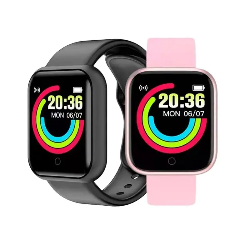 D20 Smart Watch Y68 Men Women Wristwatches Fitness Tracker Sports ...