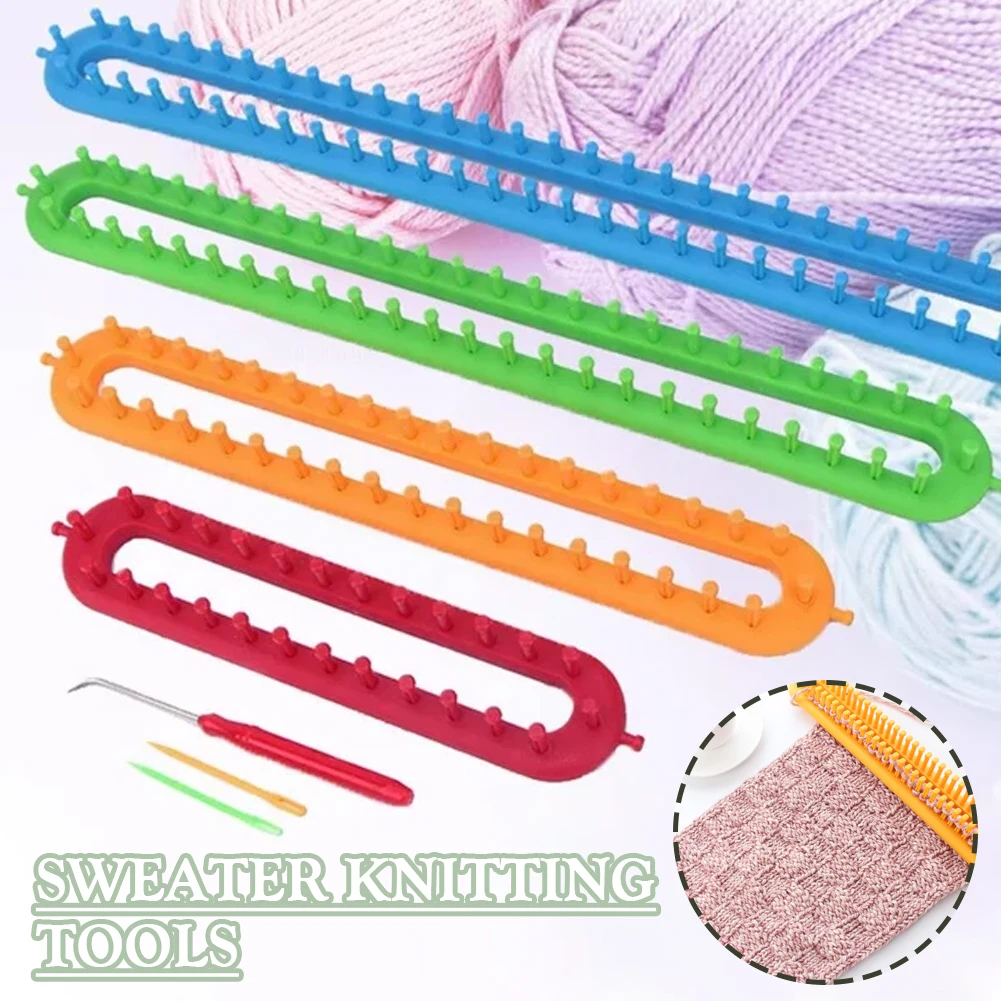 Rectangle-Round-Knitting-Loom-Weaving-Scarf-Sweater-Hat-Shawl-Stitching ...