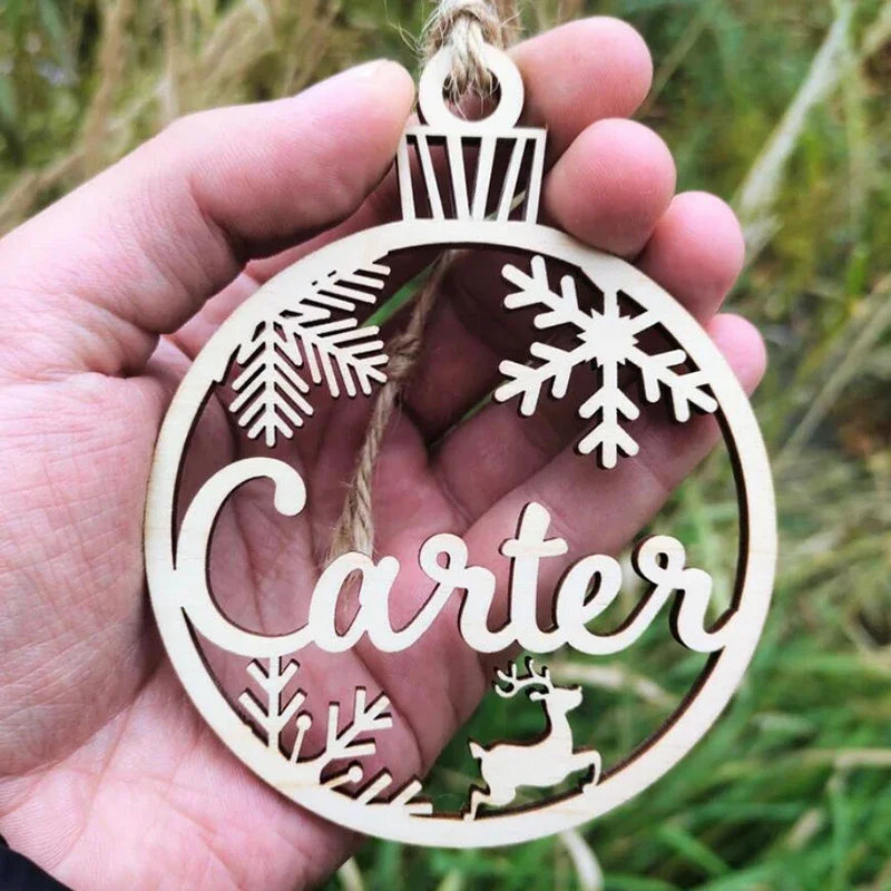 Diferentes nombres personalizados, decoraciones navideñas con forma de ...