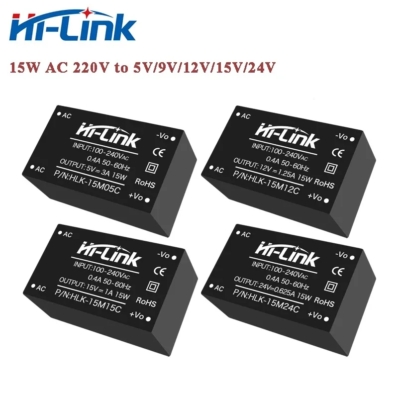 Hi-Link-15M05C-15M09C-15M12C-15M15C-15M24C-AC-DC-Converter-15W-5V-9V ...