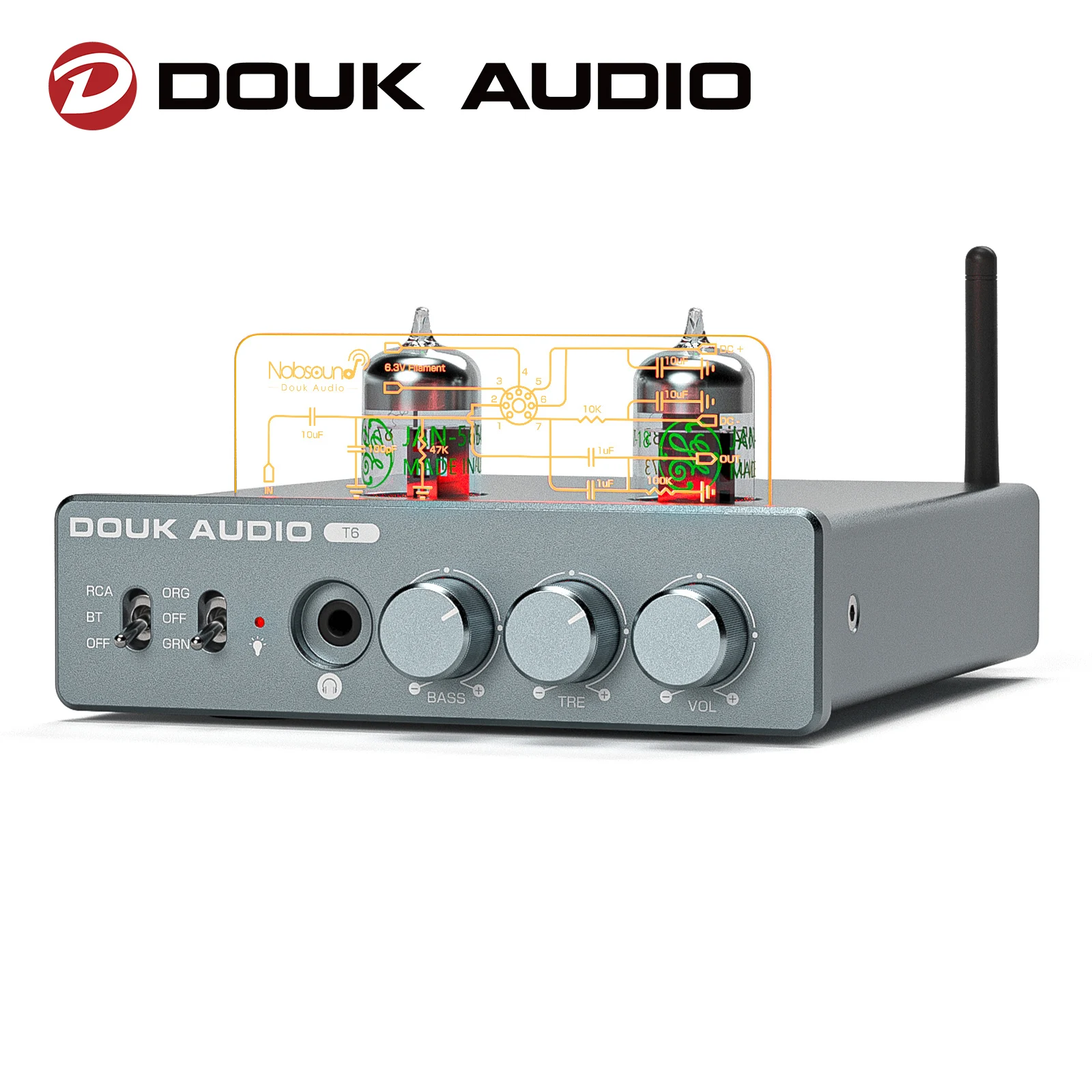 Douk-Audio-T6-HIFI-Bluetooth-5-1-Tube-Pre-Amplifier-Stereo-Audio-Power ...