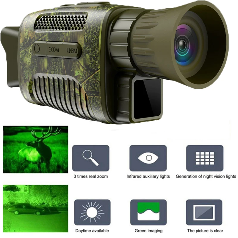HD Night Vision Monocular Device Night Vision Camera NV650 4X Digital ...