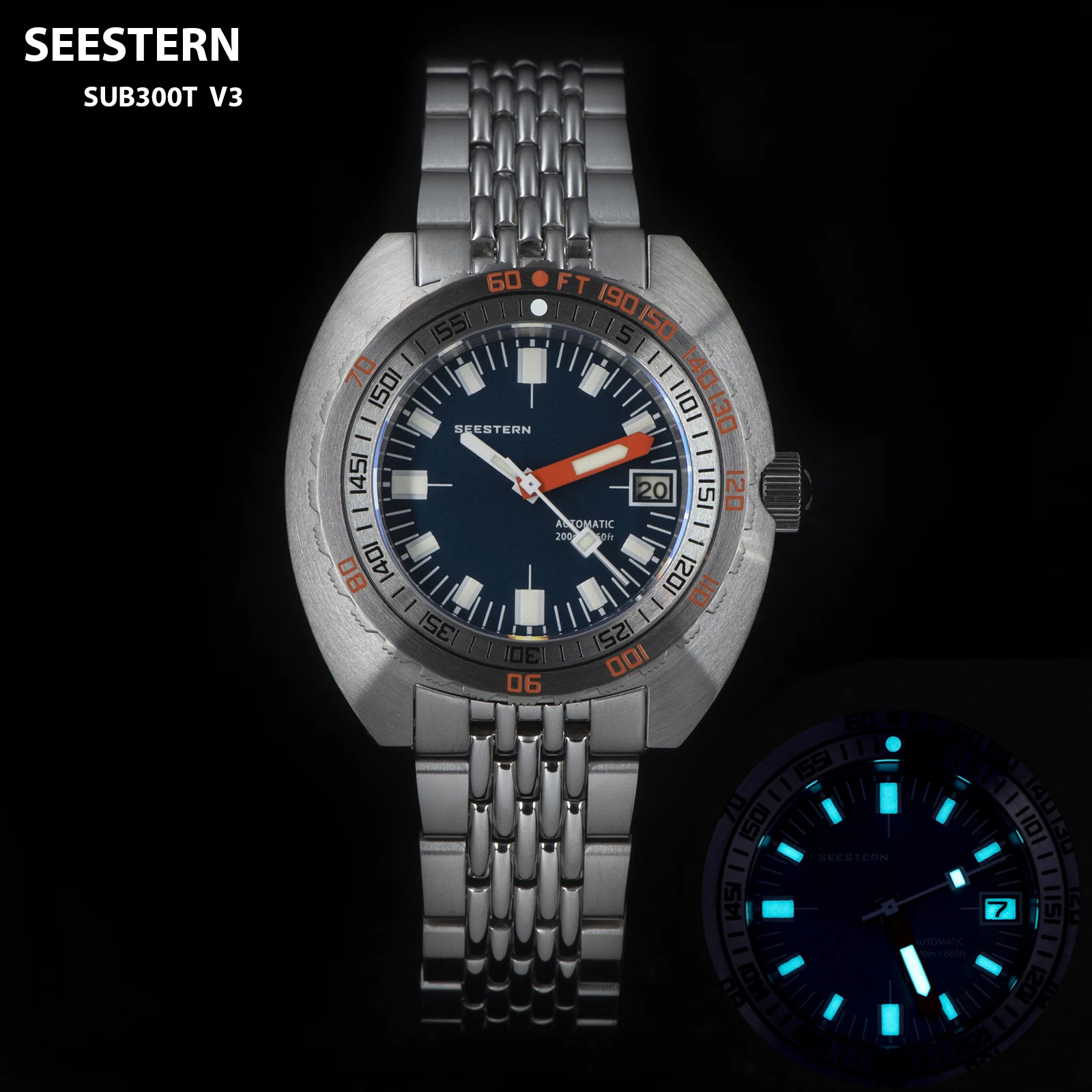 SEESTERN-Diving-Watches-For-Men-Waterproof-Luminous-Date-Wristwatch ...