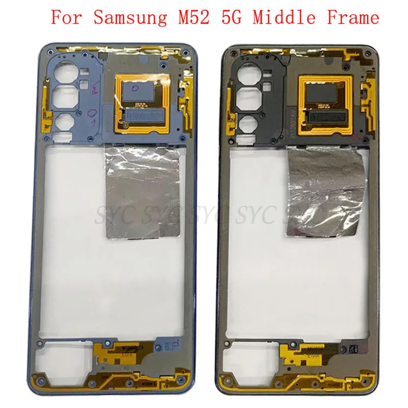 Middle-Frame-Center-Chassis-Phone-Housing-For-Samsung-M52-5G-M526-Frame ...