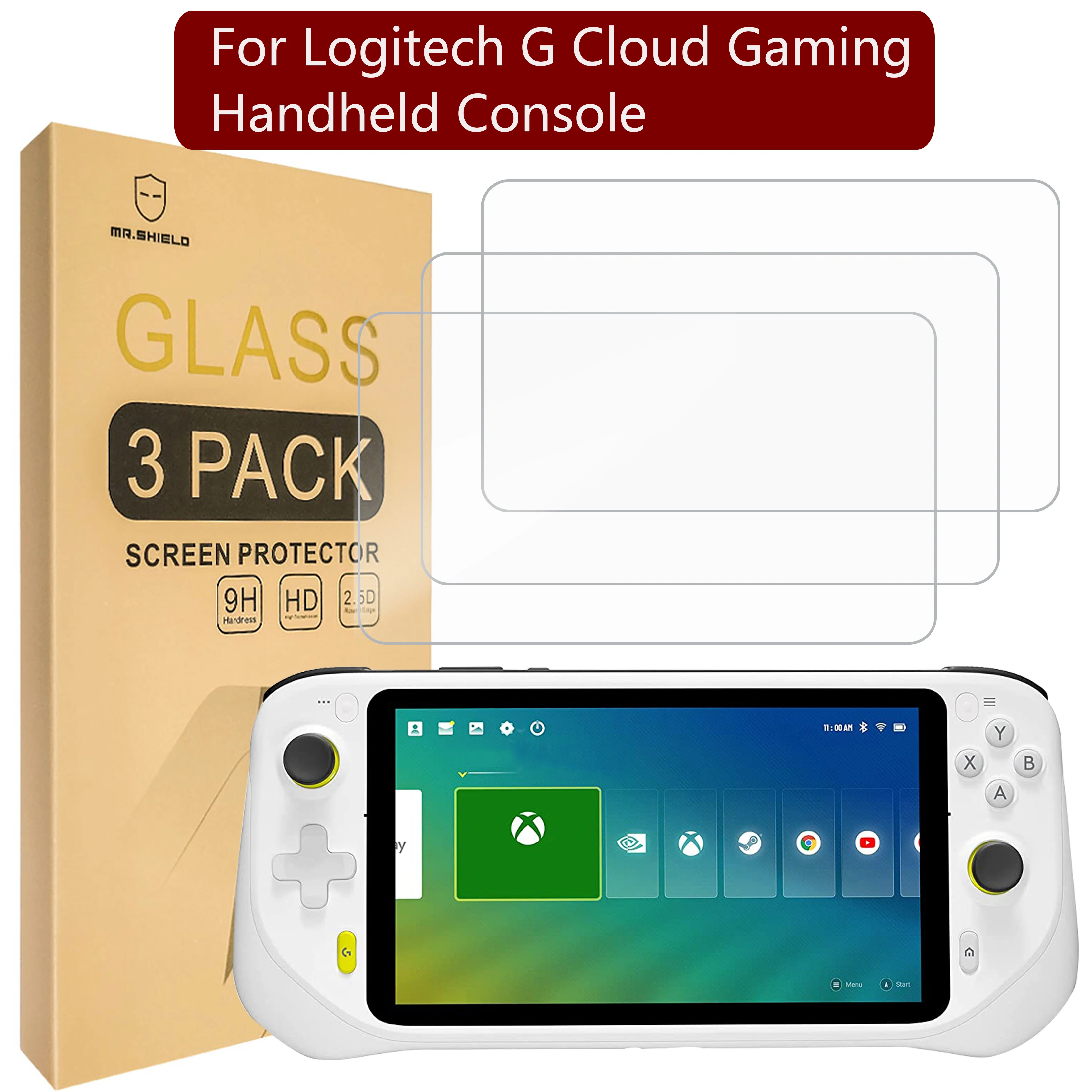 Mr-Shield-3-Pack-Screen-Protector-For-Logitech-G-Cloud-Handheld-Console-Tempered-Glass-Japan ...